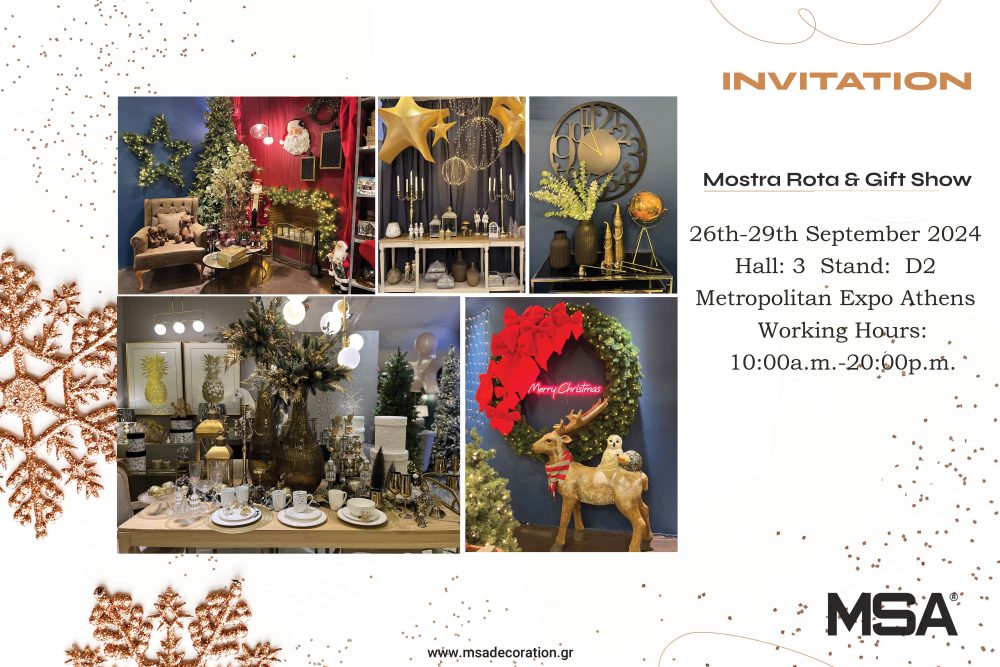 MSA Christmas invitation Mostra Rota 2024 – MSA Decoration