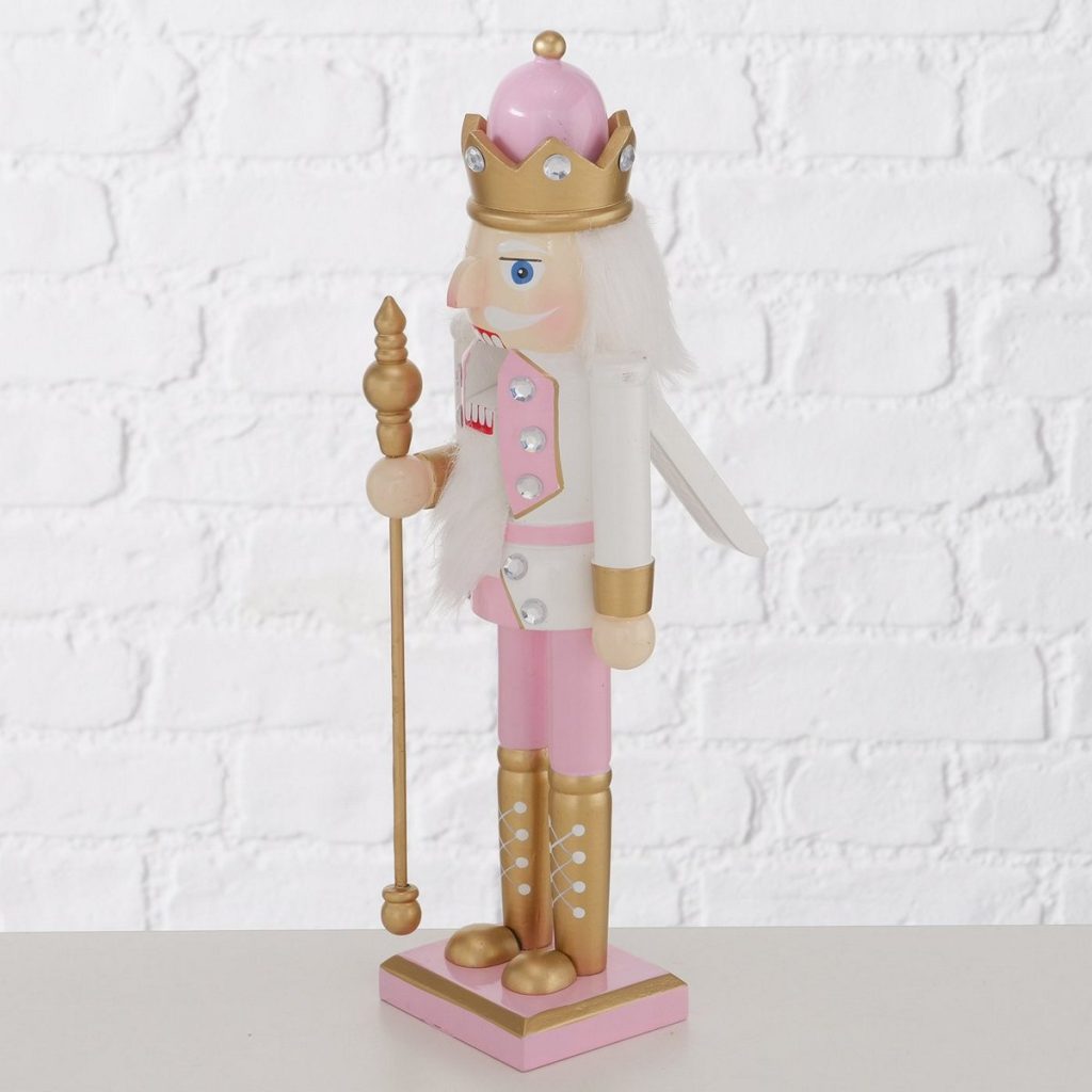 Figurine Bert, Nutcracker, H 30,00 cm, Pine (Pinus spp.), Gold, Light ...